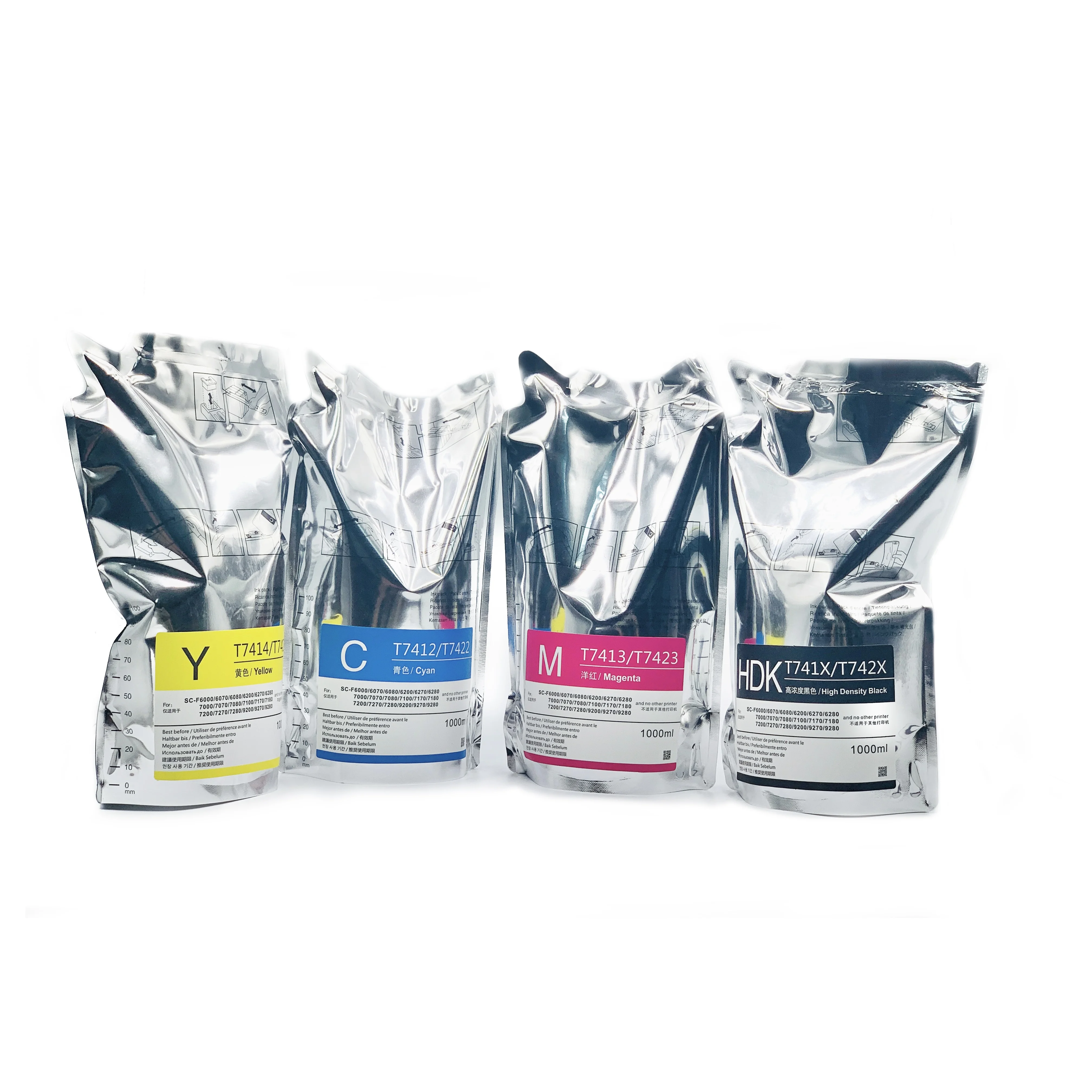 CMYK Pure White Color 1000ml DTF Ink for Epson I1600