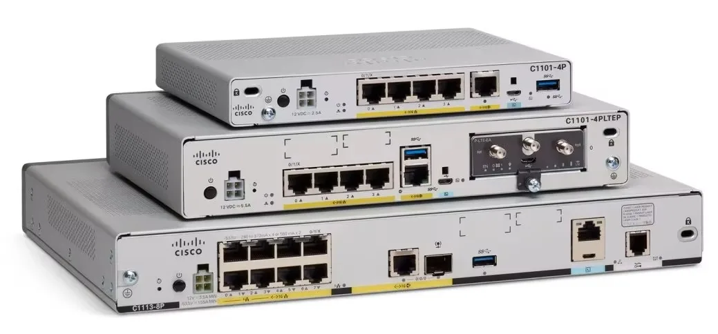 C1111-4P Cisco Enterprise Router ISR1100 4 Ports Dual GE WAN Ethernet ...