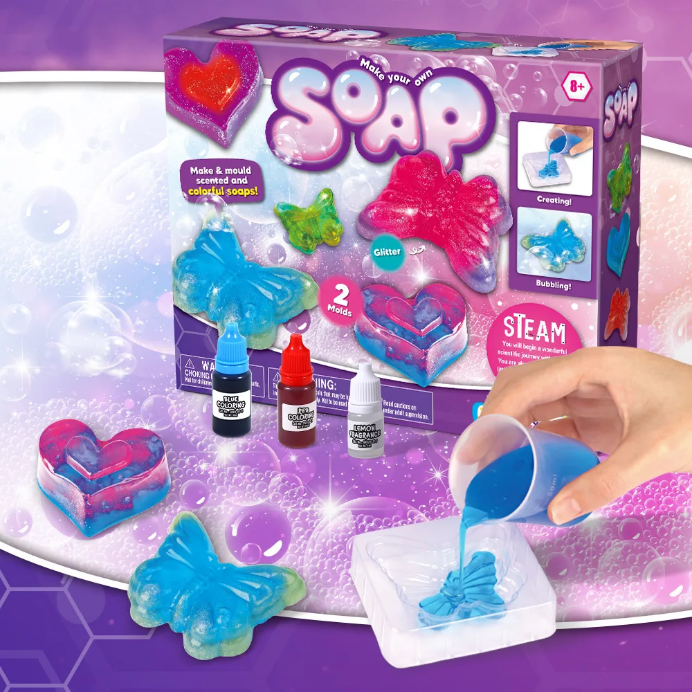 Soap Making Kit For Kids Crafts Science Toys Gifts For Soap Molds For ...
