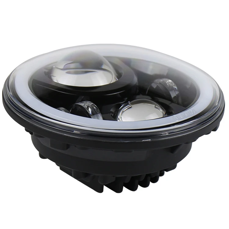 Factory Custom Modified Rgb7 Color Angel Eyes 7 Inch Led Headlight For ...