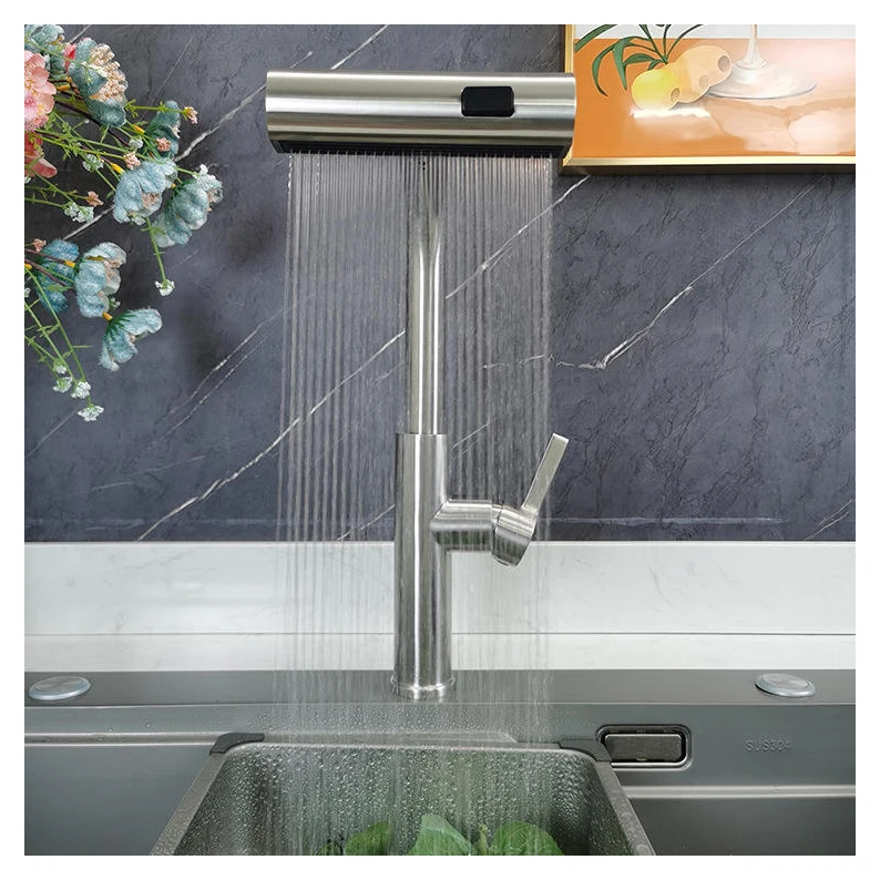Luxury Flexible Pull Out Kitchen Sink Faucet 360 Degree Rotation ...