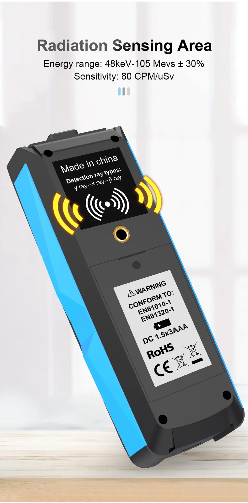 Handheld Beta Counter X-ray Gamma Detector Counter Emission Dosimeter ...