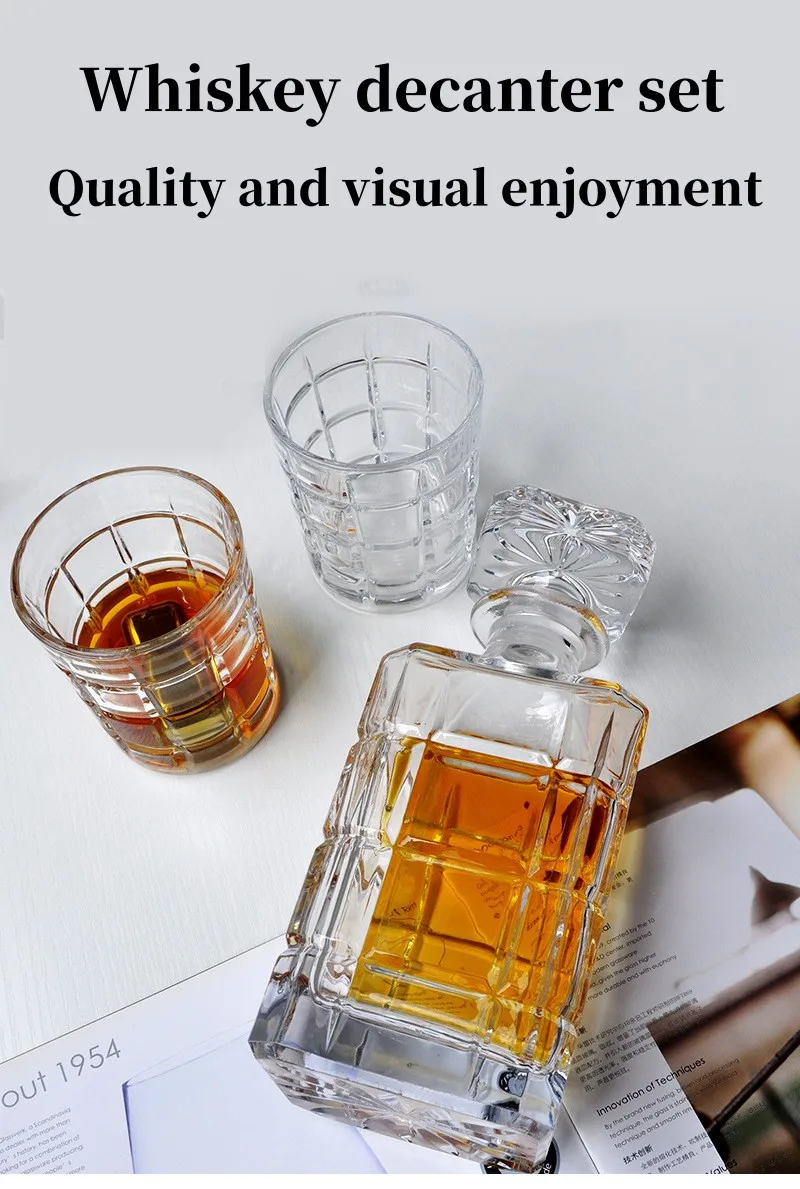 2023 WEIBU Personalized Whiskey Decanter Hot Selling Glass Whiskey ...