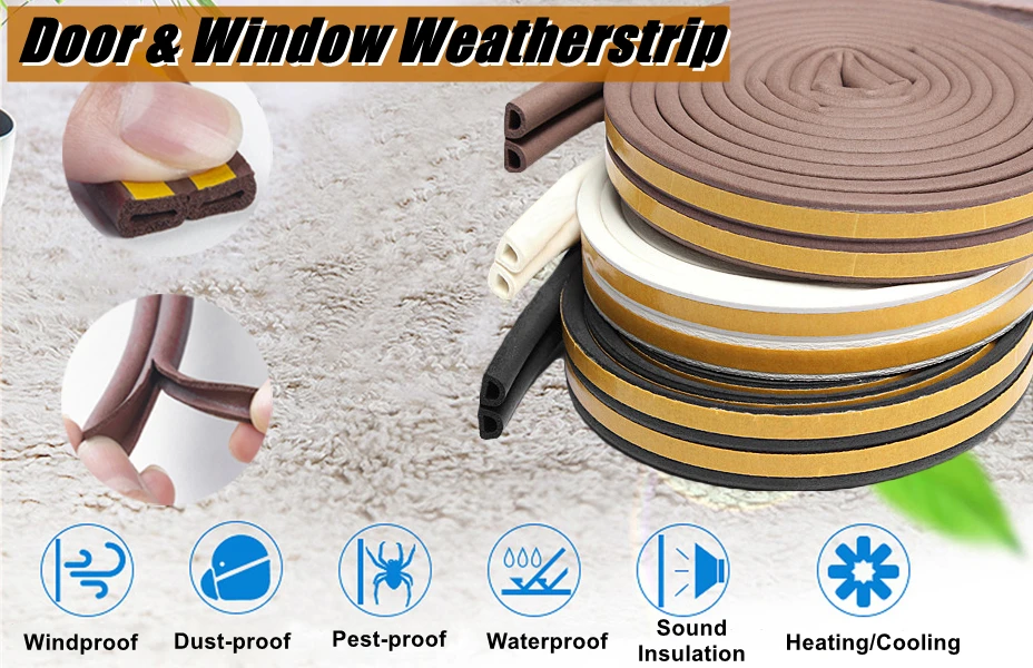 EPDM Door and Window Weatherstrip - Superior Insulation