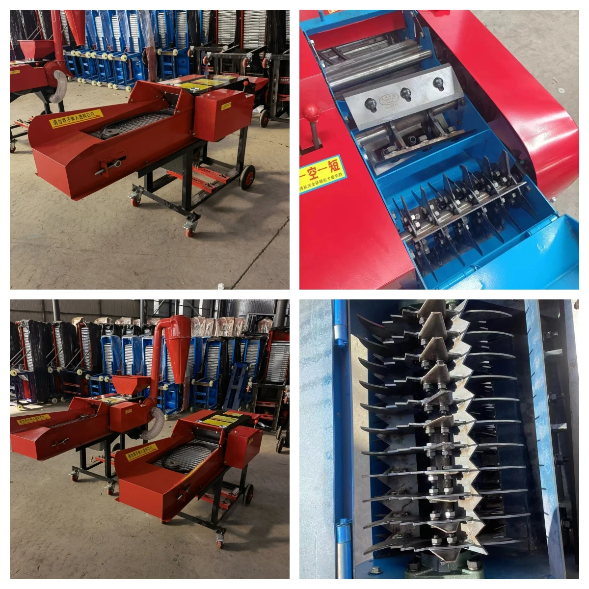 Cattle Sheep Horse Feed Hay Cutter Automatic Conveyor Belt Guillotine ...