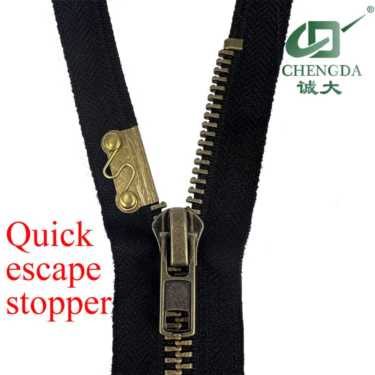 UL Certificate No.8 Fire Retardant Metal Zipper With Quick Escape ...