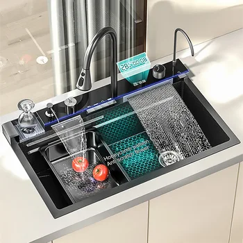Rectangular 304 Bowl Undermount Stainless Steel Apron Farmhouse ...