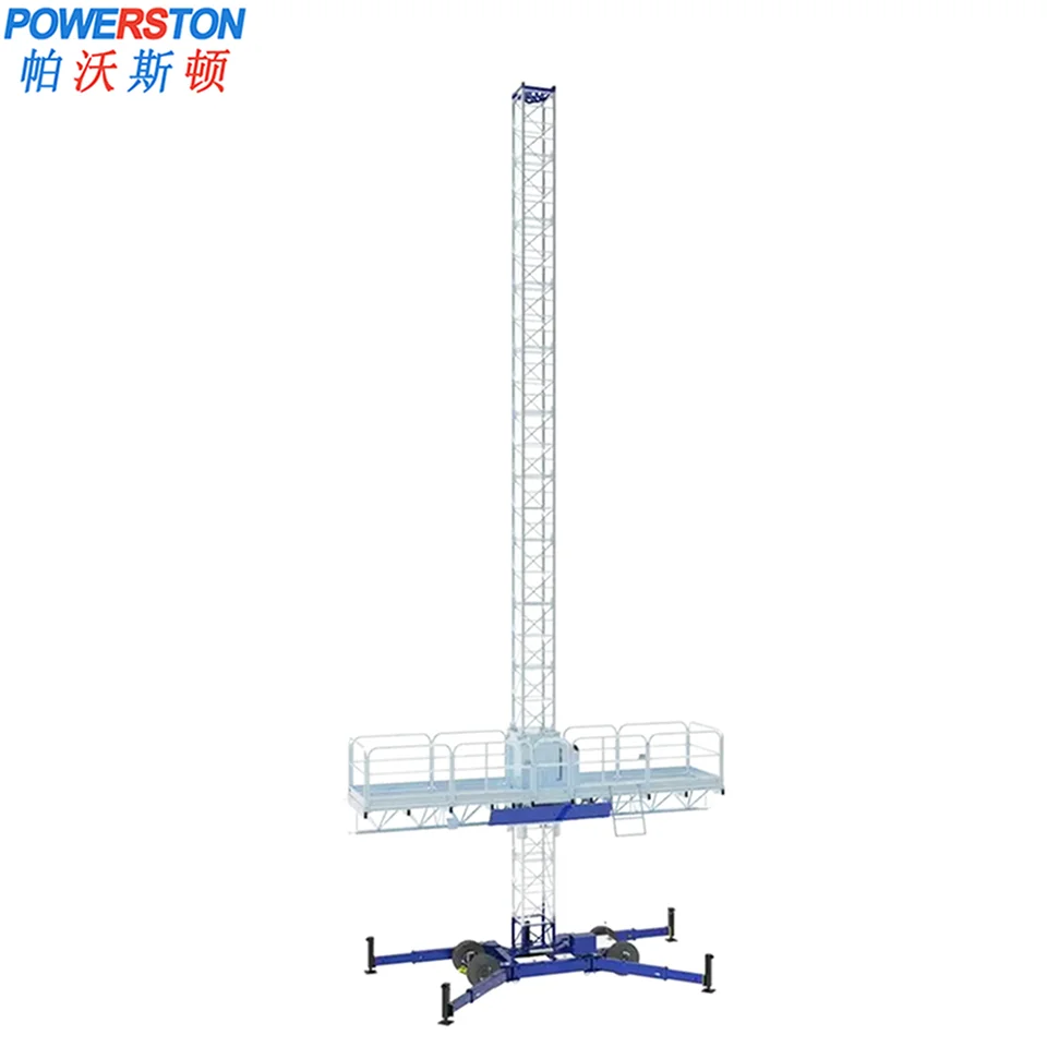 High Rise Building Facade Motorized Scaffolding Electrical Mast ...