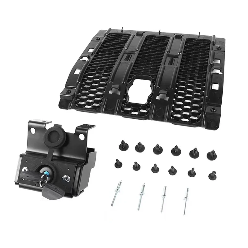 Grille Hiding Machine Cover Lock Jeeps Wranglers Car Accessories Hood ...