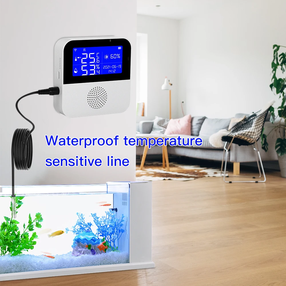 Tuya Smart Wifi Temperature Humidity Sensor - Monitor & Control