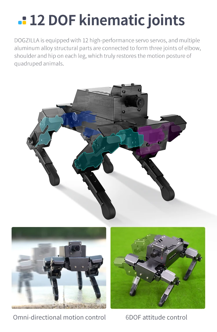 Dogzilla S2 Quadruped Bionic Robot Dog with AI Functions