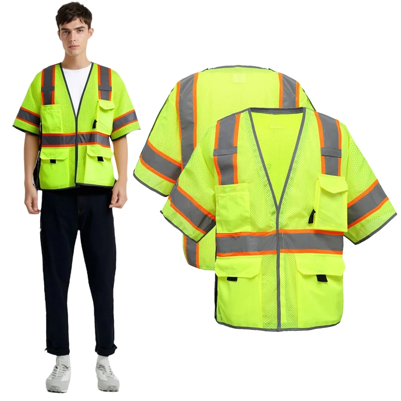 Hi Vis Employee Industrial Clothing Reflective Breakaway Reflective ...