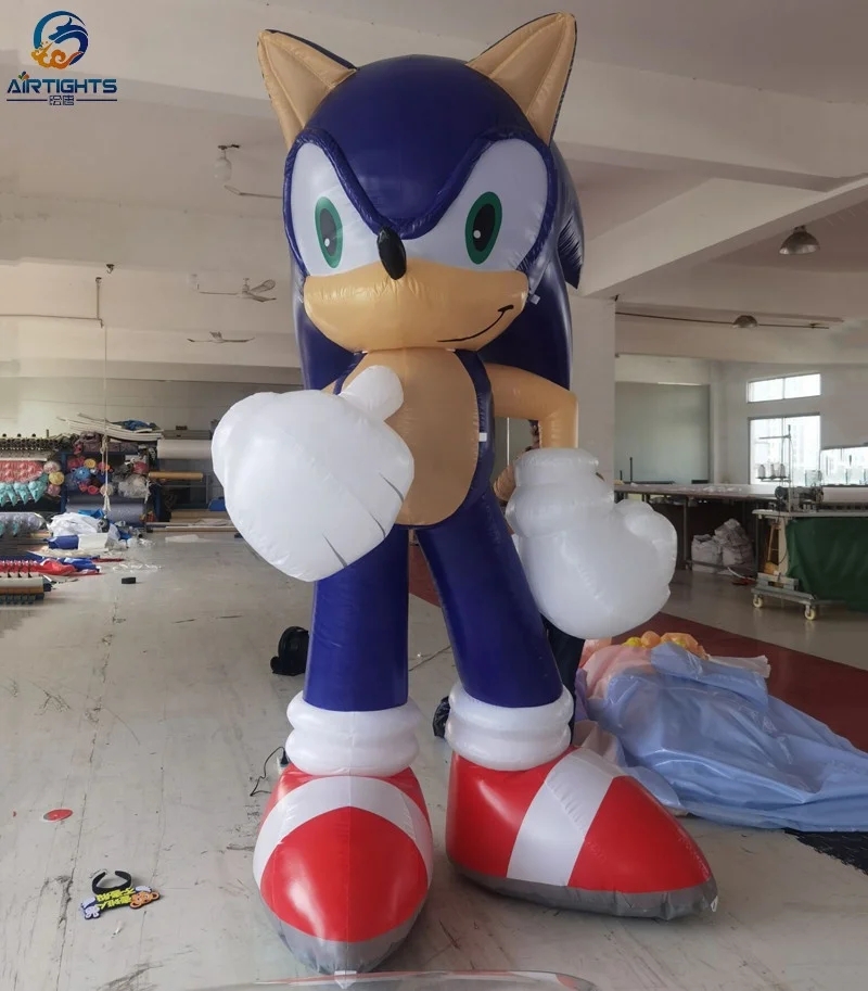 Wholesale Price 3m High Oxford Cloth Inflatable Sonic Mascot Cartoon ...