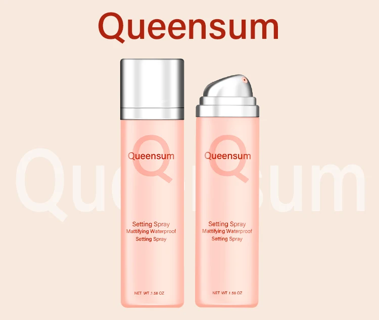 Setting Spray Waterproof Long Lasting Pink Fixing Spray Oil Control ...