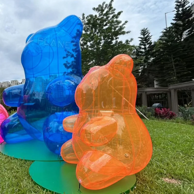 Wholesale Price Colorful Transparent PVC Inflatable Teddy Bear for ...