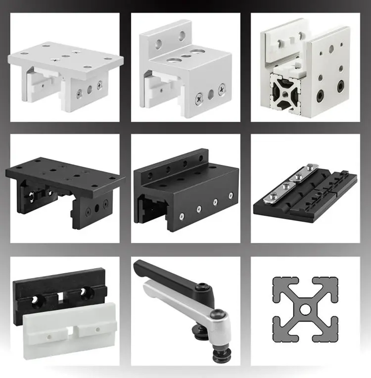 CNC Machine 4080 T Slot Linear Bearings Aluminum Extrusion Slider ...