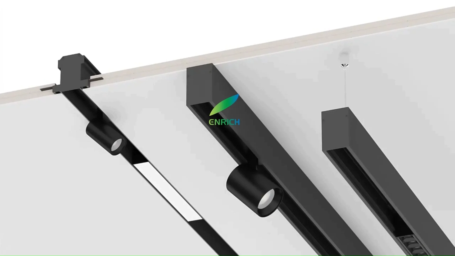 Modern Linear Ceiling Recessed Complete Led Cob Magnetic Track Rail ...