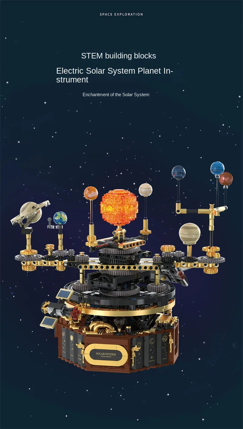 Solar System Model Bricks Assembling Model Toy Science Education ...