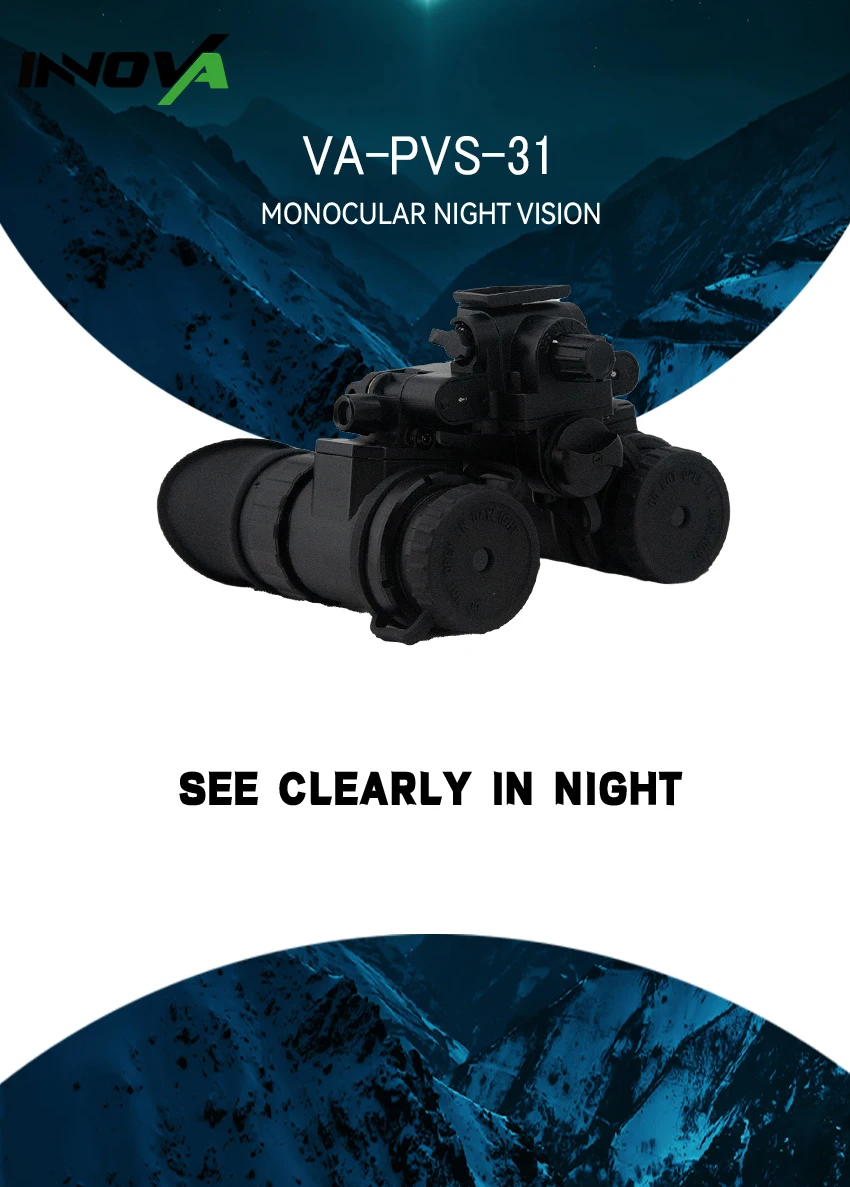 Factory Customization Euro Gen 3 Green Phosphor P43 Fom1400 Manual Gain Auto-gating Night Vision ...