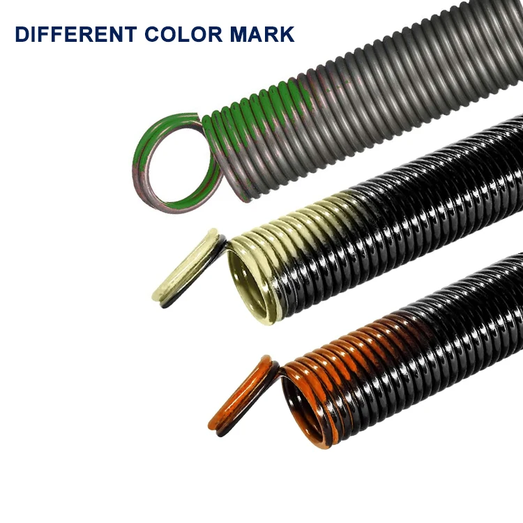 120 Lbs Electrophoresis Black Coated Garage Door Extension Springs ...