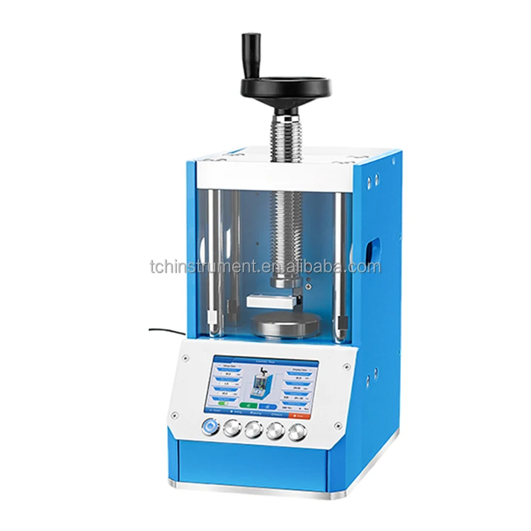 60T Benchtop Manual Hydraulic Powder Pellet Press Machine with Safety ...