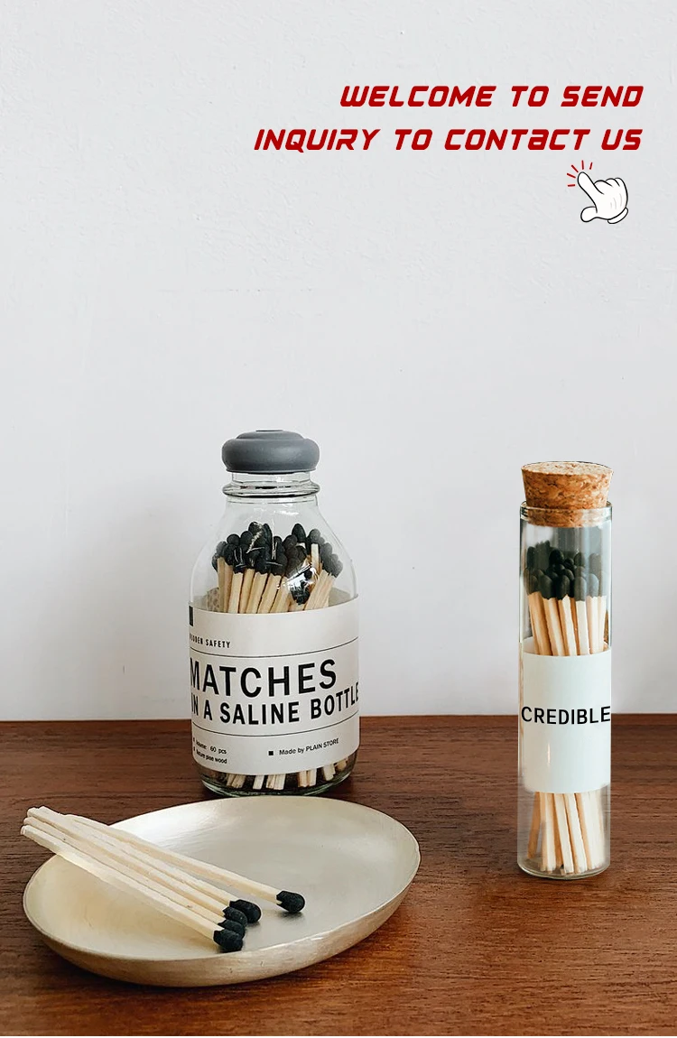 High Quality Customized Matches - Glass Jar Matchbox