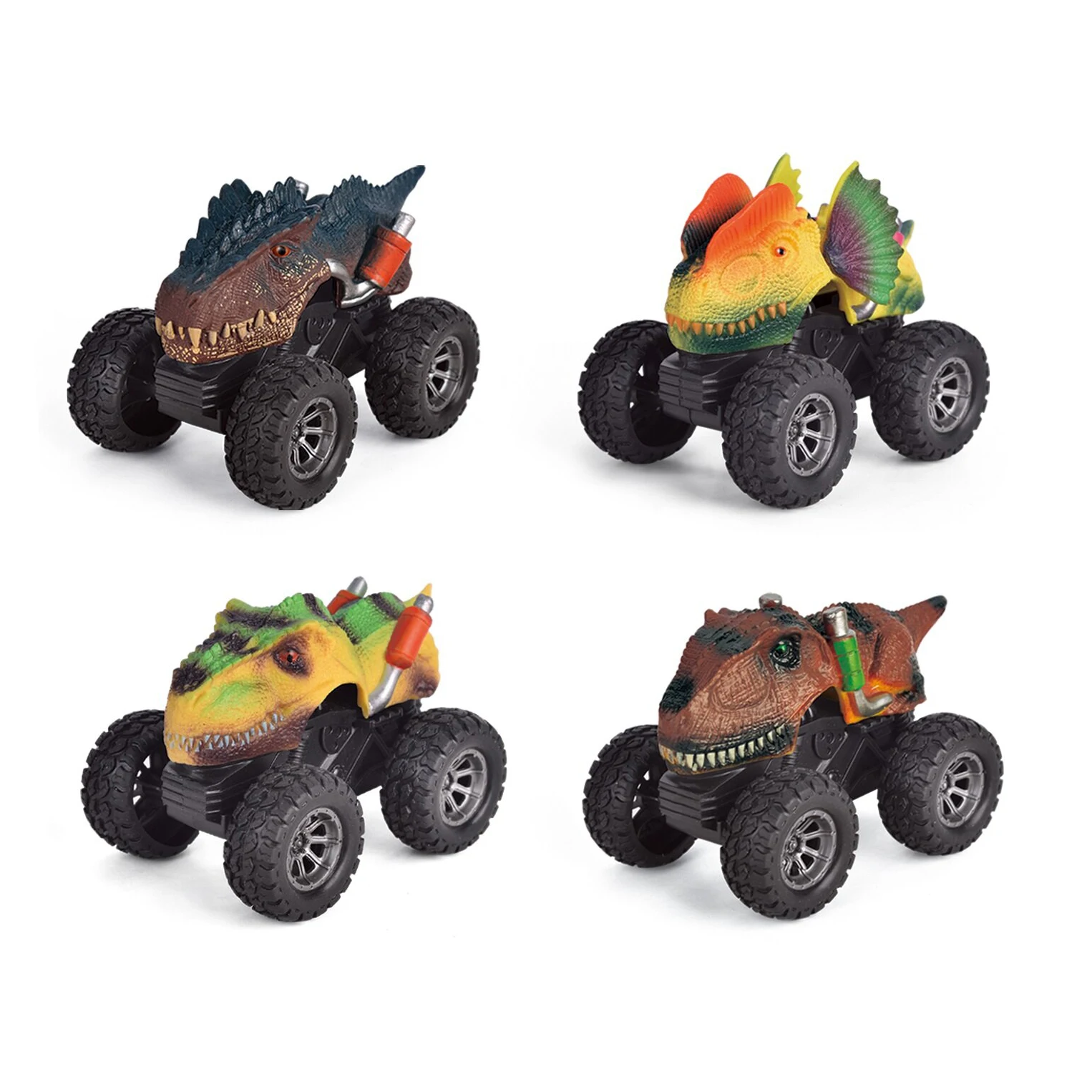 Kids Educational Dinosaur Car Toy Mini Pull Back Car Dino Toys - Buy ...