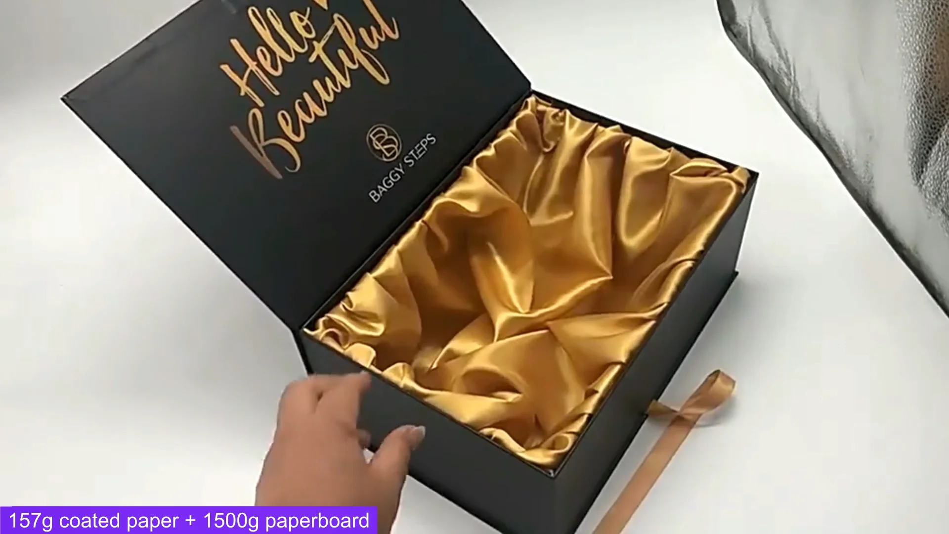 Eco Friendly Products 2023 Custom Logo Printing Paper Virgin Hair Weave ...