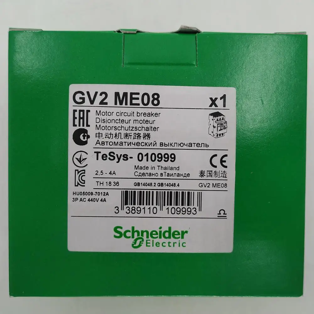 차단기 회로 모터 회로 차단기,Tesys Gv2,3p,2.5-4 A,열 자기,나사 클램프 터미널 Gv2me08 - Buy ...