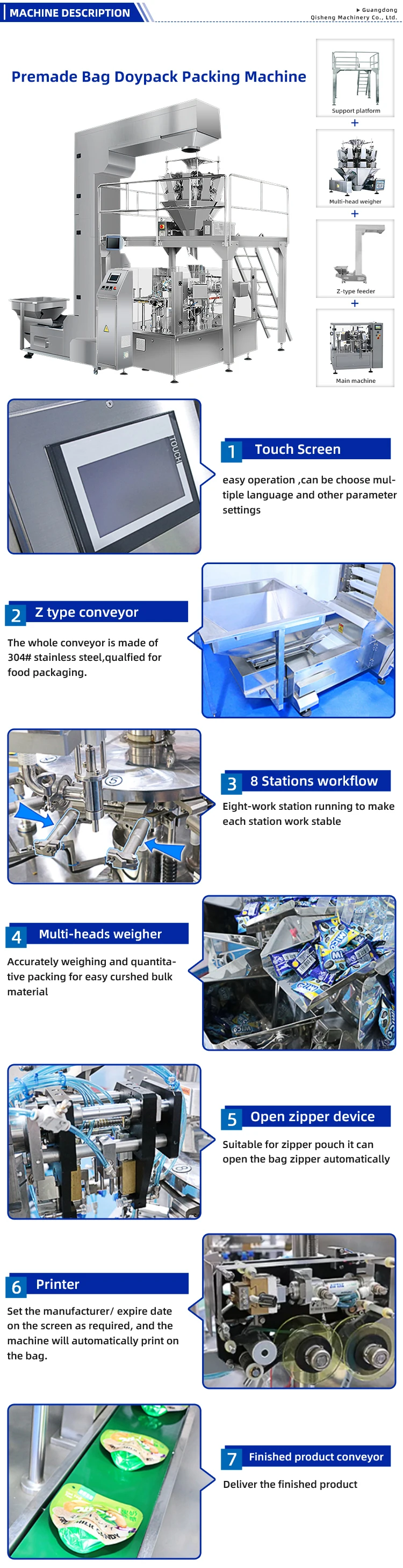 Whole Frozen Chicken Bag Rotary Vacuum Package Pack Machine Roast ...