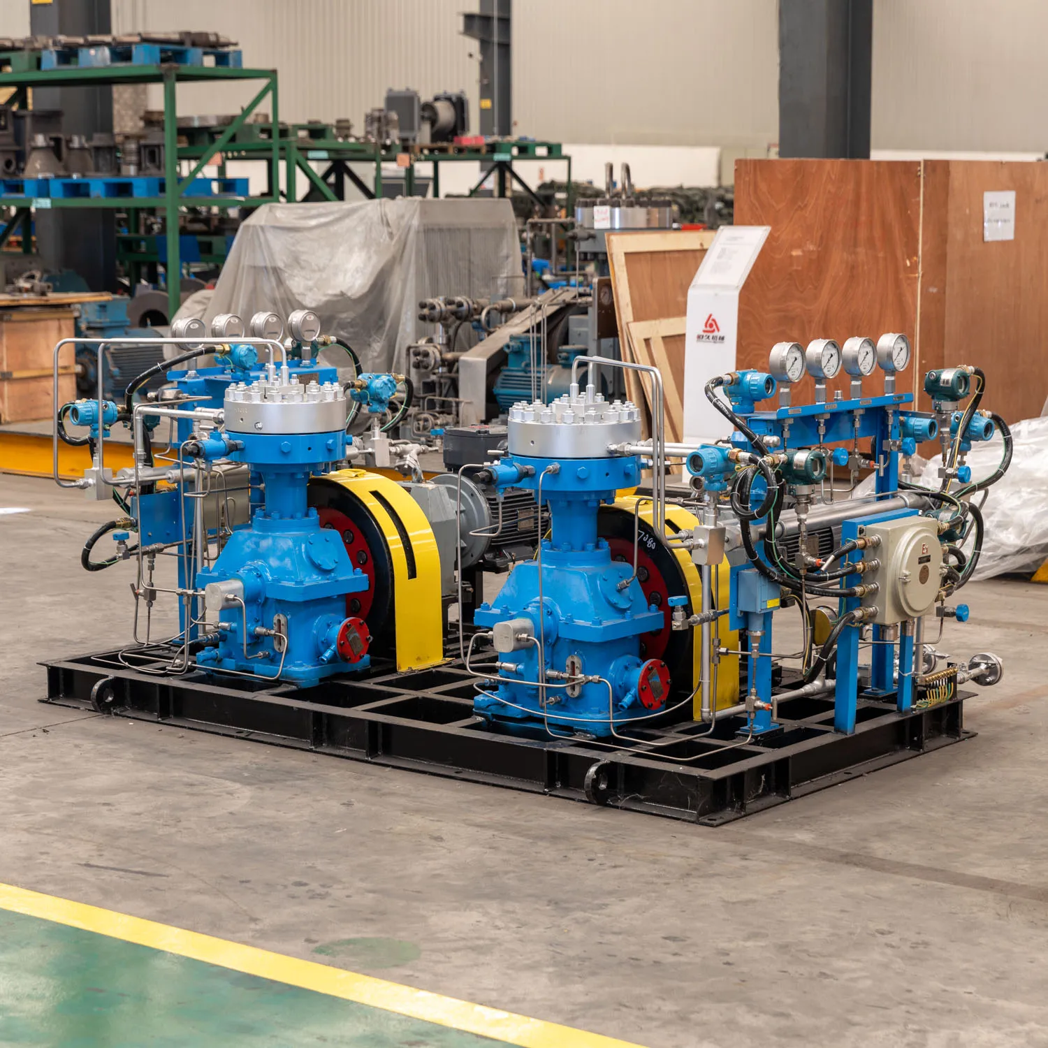 Water-cooling Co2 Cng Hydrogen Diaphragm Compressor Biogas Oxygen ...