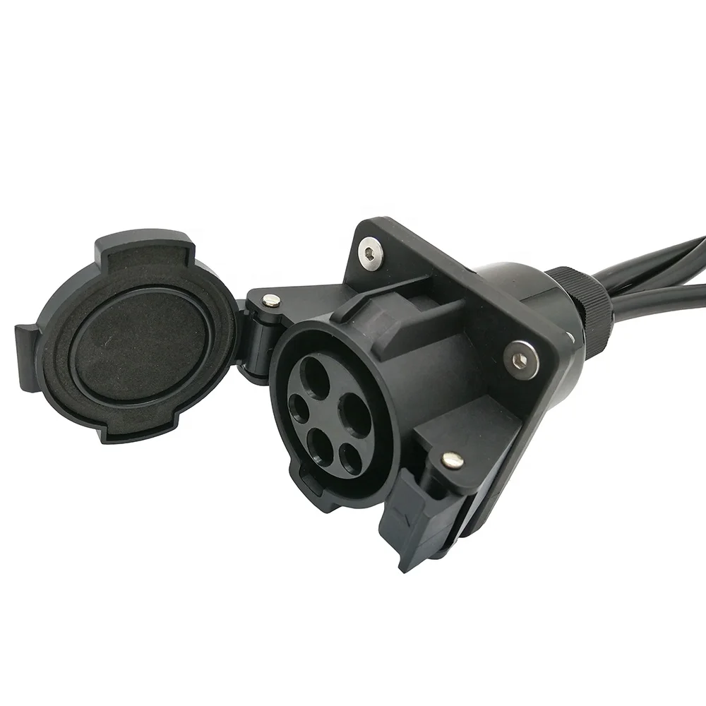 Sae J1772 Socket To Nema 5-15 Socket * 3 Ev Charger Adapter For E-bike ...