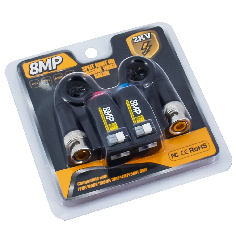 New Upgrade 4k Hd Cvi Tvi Ahd Cvbs Combinable Utp Cctv Video Balun 8mp ...