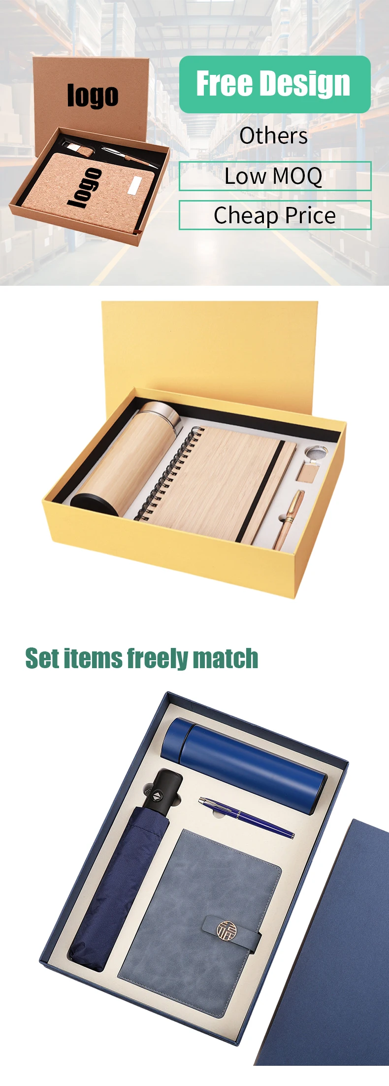 A2802 Custom Stationery A5 Business Notebook with Leather Cover ...