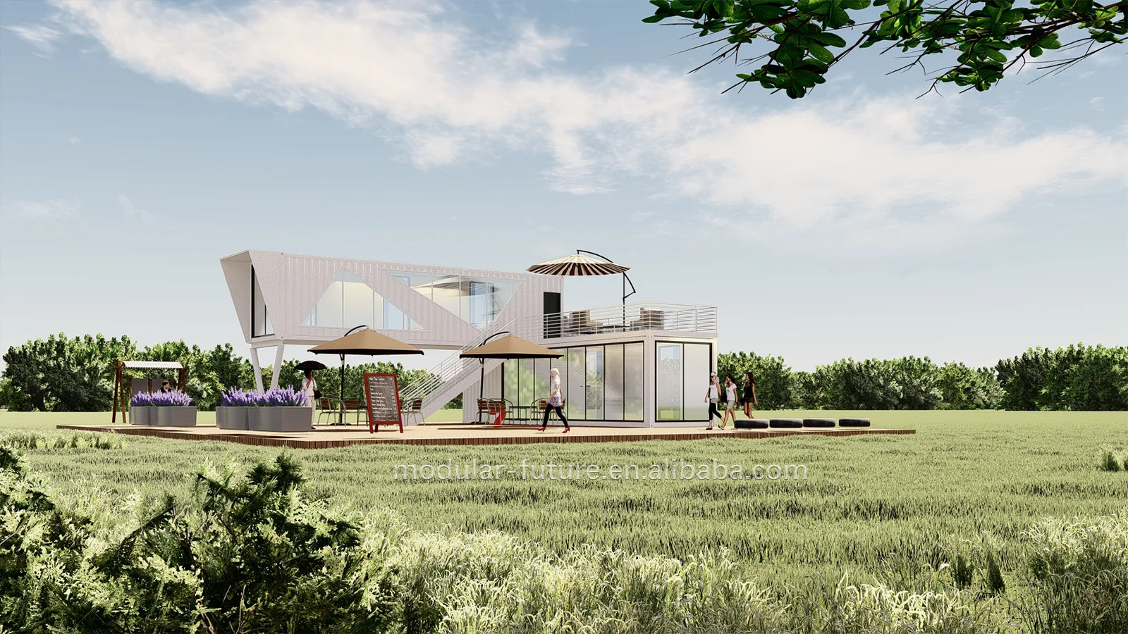 Modular Future Structure Industrial Warehouse Workshop Hanger Container ...