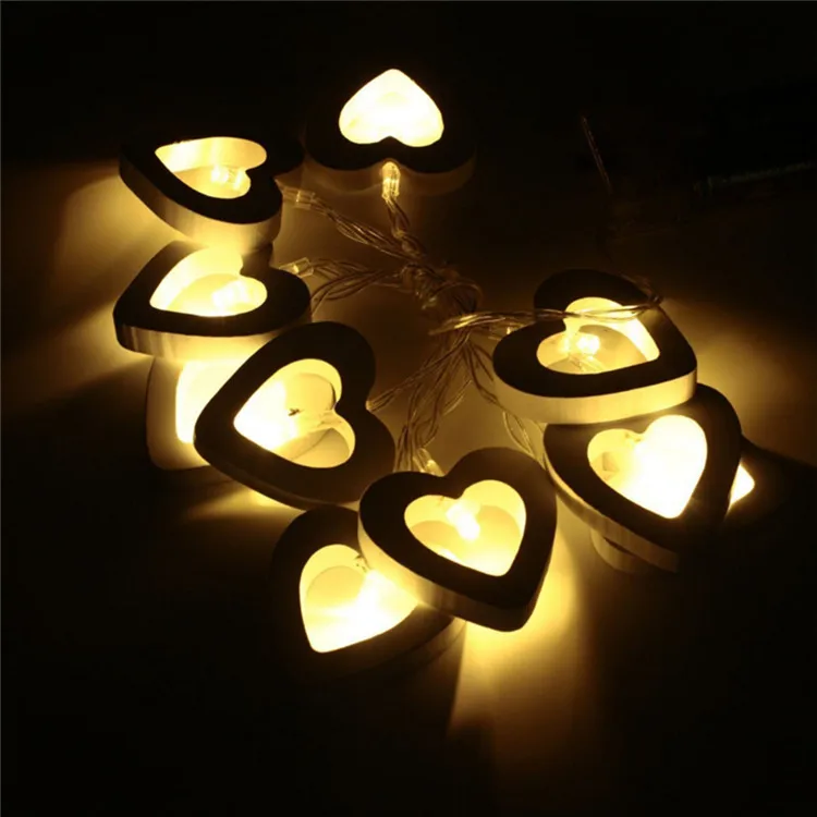 Valentine Heart Shape Led Curtain Lights For Party & Christmas ...