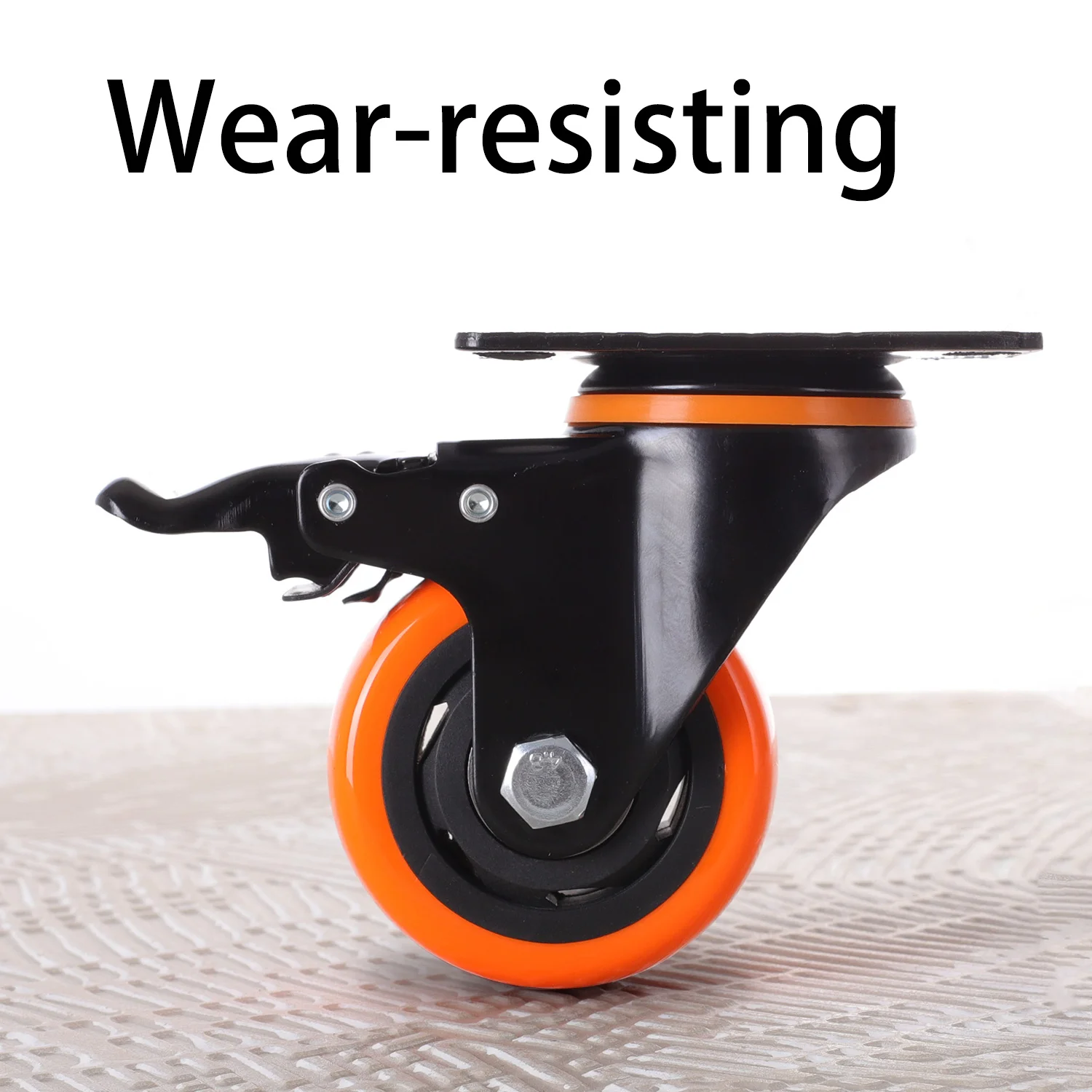 4 Inch 100mm Industrial Rubber Cart Wheels for Workbench Central ...