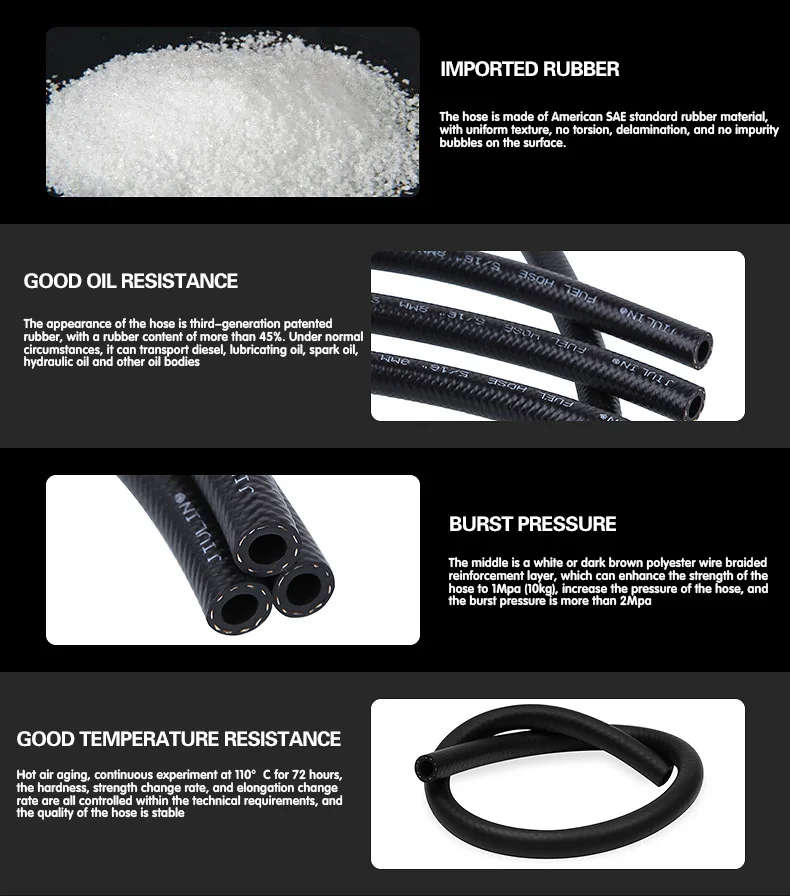 Auto Engine Water Rubber Pipe Cooling System Universal Coolant Rubber ...