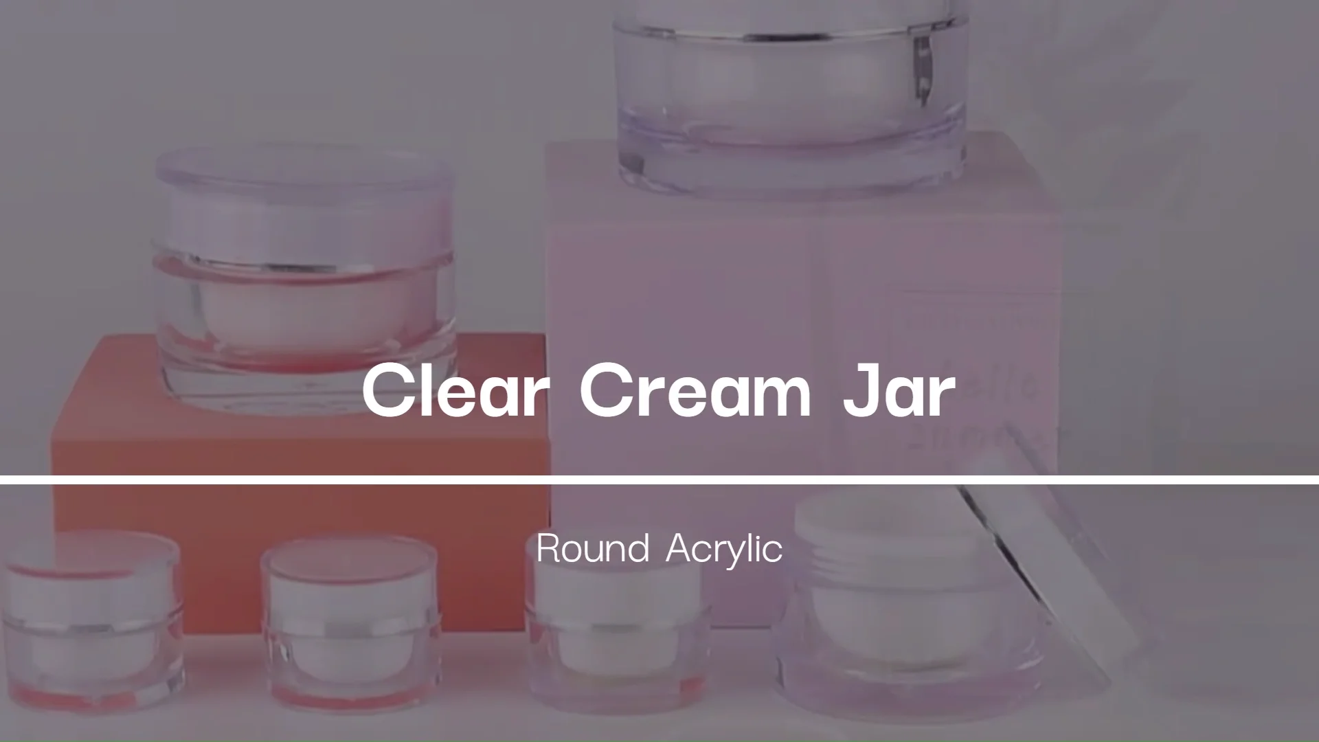 Luxury White Face Cream Containers Cosmetic Acrylic Jar Round Plastic ...