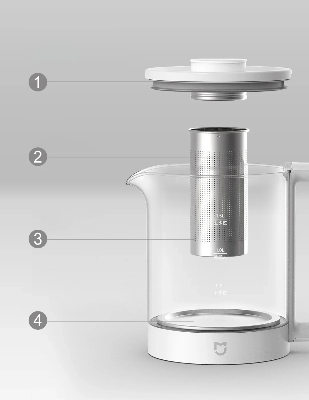 Xiaomi Mijia Multi Functional Health Pot - 1.5L Water Kettle