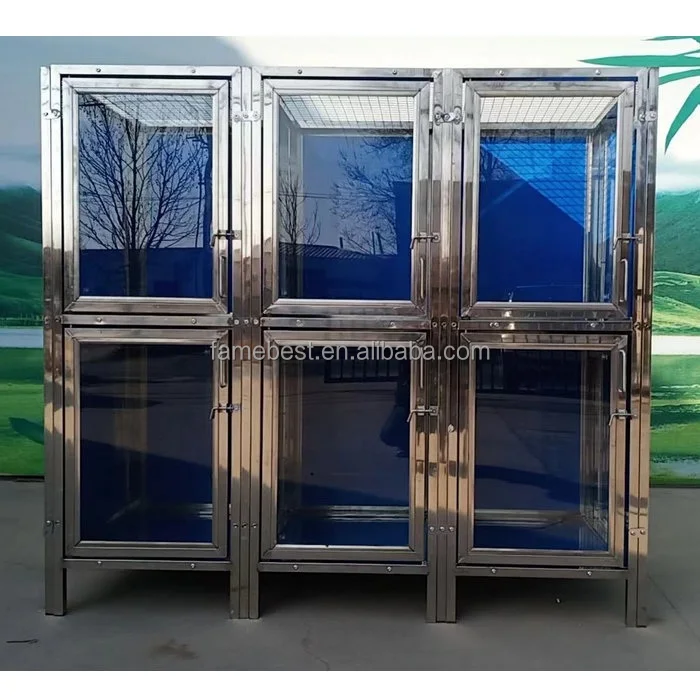 Stackable Dog Kennels & Cages - Heavy-Duty 304 Stainless Steel