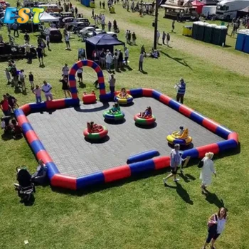Outdoor Inflatables Commercial Inflatable Track Race For Bumper Car ...