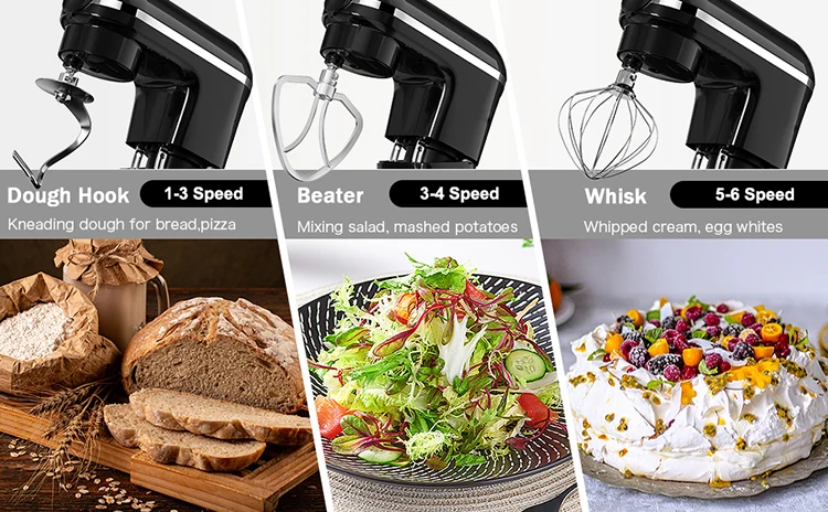 Commercial Kitchen Multifunction 5 In 1 Stand Mixer Baking Bread Dough ...