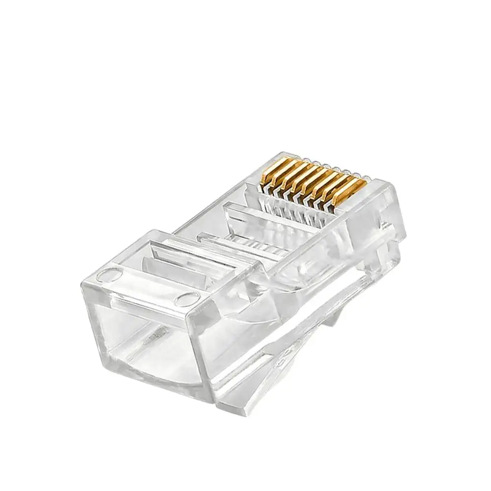 Rj45 Cat6 Cat5e Connector 3 Prong 8p8c Modular Ethernet Utp Network ...