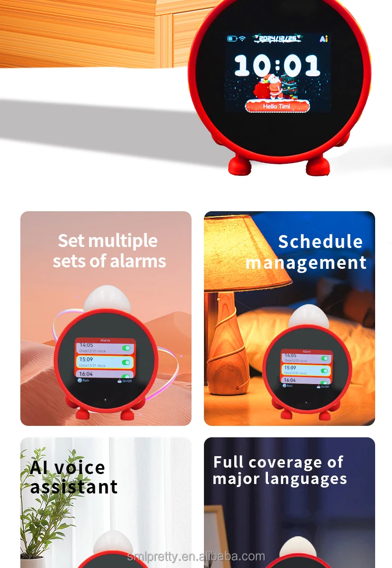 Multifunctional Intelligent AI Electronic Alarm Clock Similar to ...