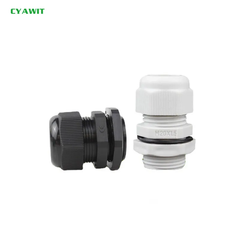 Metric Thread Nylon Electrical Cable Gland Full Size PG M G NPT IP68 ...