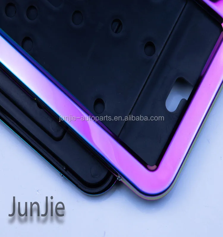 European License Plate Frame Stainless Steel Custom License Plate Frame ...