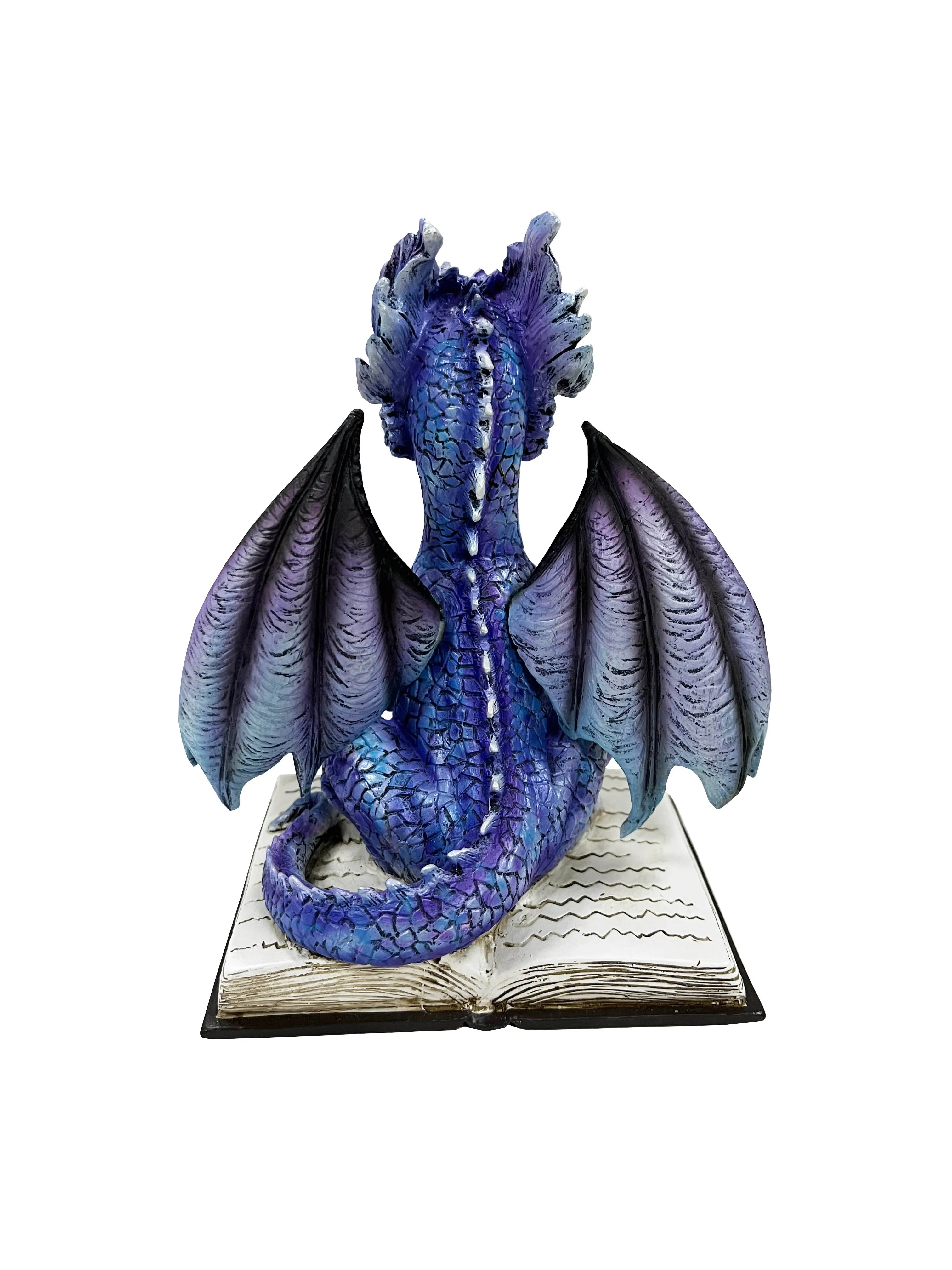 Wholesale Mini Resin Dragon Figurines Blue Dragon with Book Dragon ...