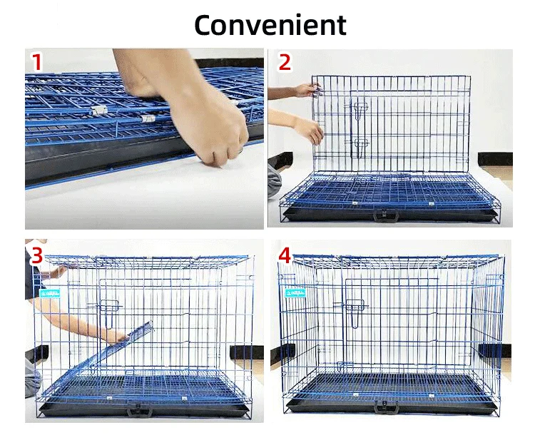 Luxury Syrian Wire Mesh Stackable 3 Floor Blue Pink Hamster Cage ...