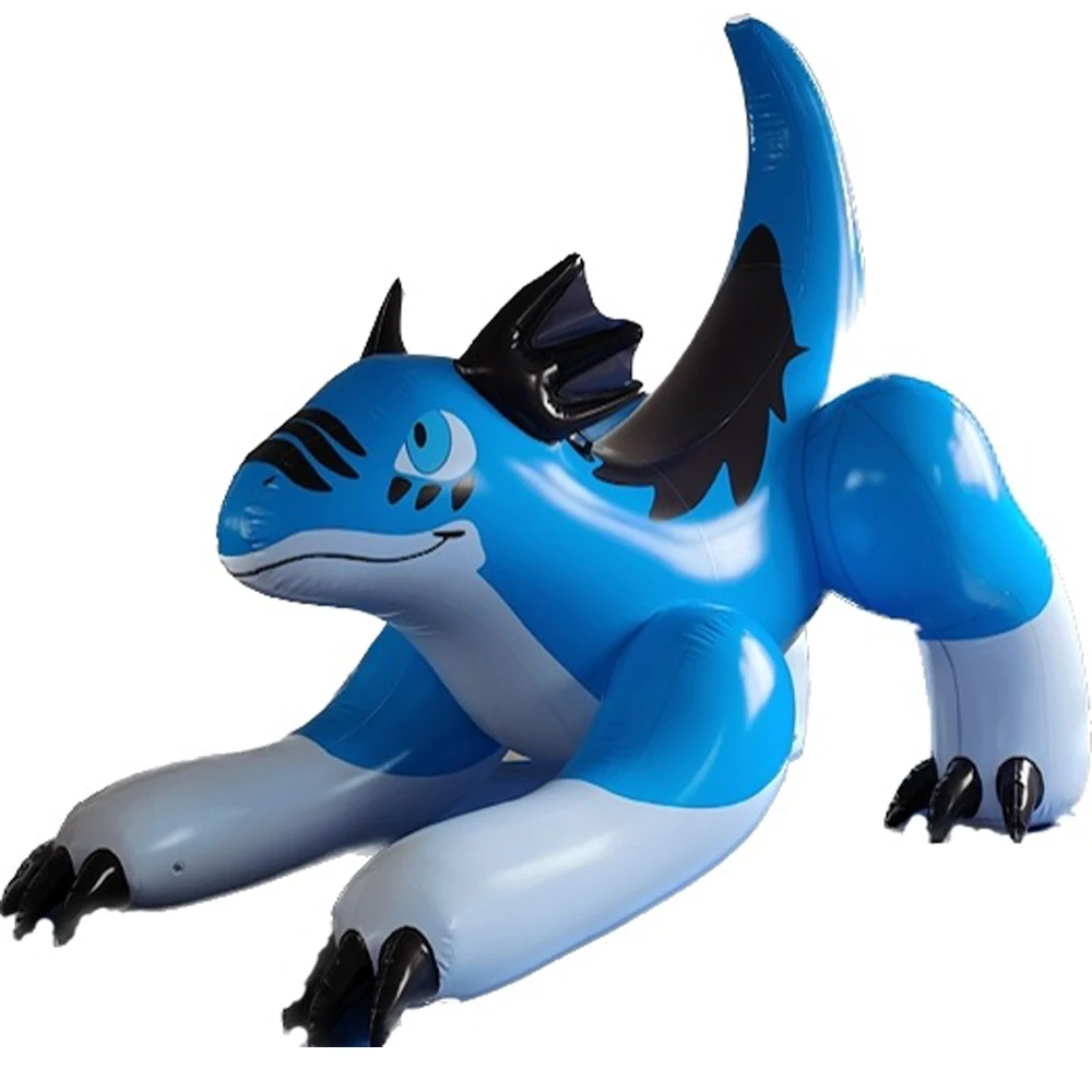 Beile Customize Dark Blue PVC Inflatable Dragon for Sale